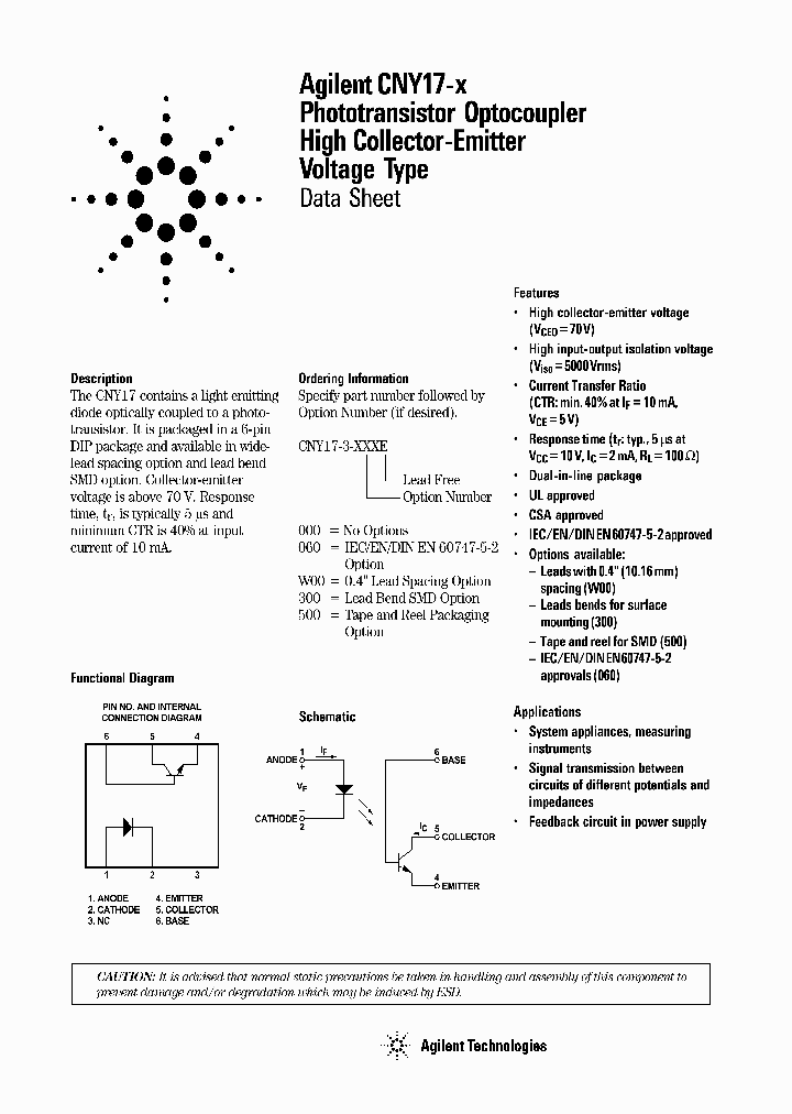 CNY17-3-000E_743276.PDF Datasheet Download --- IC-ON-LINE